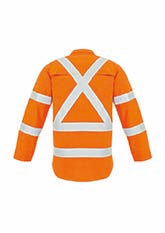 SYZMIK Mens X Back Taped Shirt - ZW137 – Prestige Embroidery Bathurst